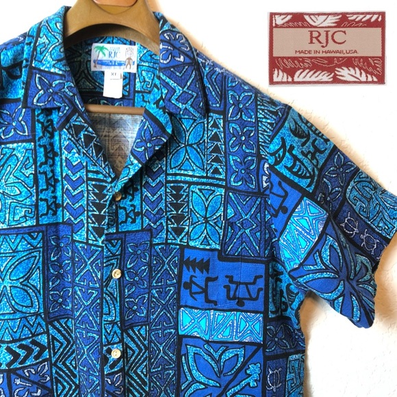 RJC Hawaiian | Shirts | Vintage Authentic Rjc Aloha Shirt Made In ...